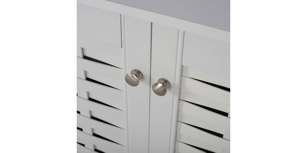 ΠΑΠΟΥΤΣΟΘΗΚΗ-ΝΤΟΥΛΑΠΙ ΜΕΛΑΜΙΝΗΣ CASSIOPE ΛΕΥΚΗ ΜΕ ΠΟΔΙΑ 77Χ34Χ67.5Υεκ ...